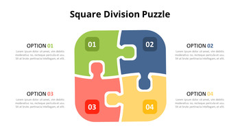 Puzzle Matrix Infographic Diagram