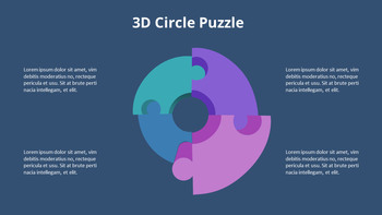Puzzle Matrix Infographic Diagram