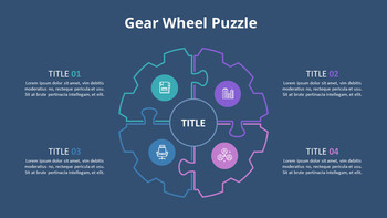 Puzzle Matrix Infographic Diagram
