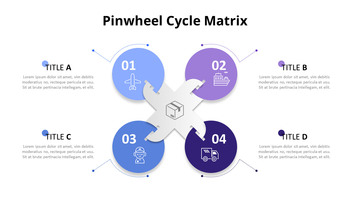 The 4 Options Cross Matrix Infographic Diagram