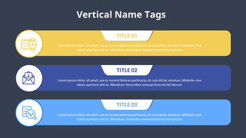 Three Text Box List Diagram