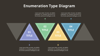 Diagrama de infografía de pasos de triángulo