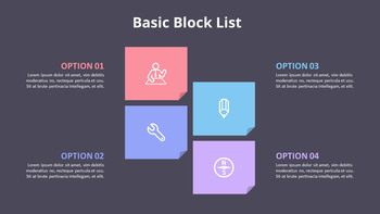 Vertical Block List Diagram