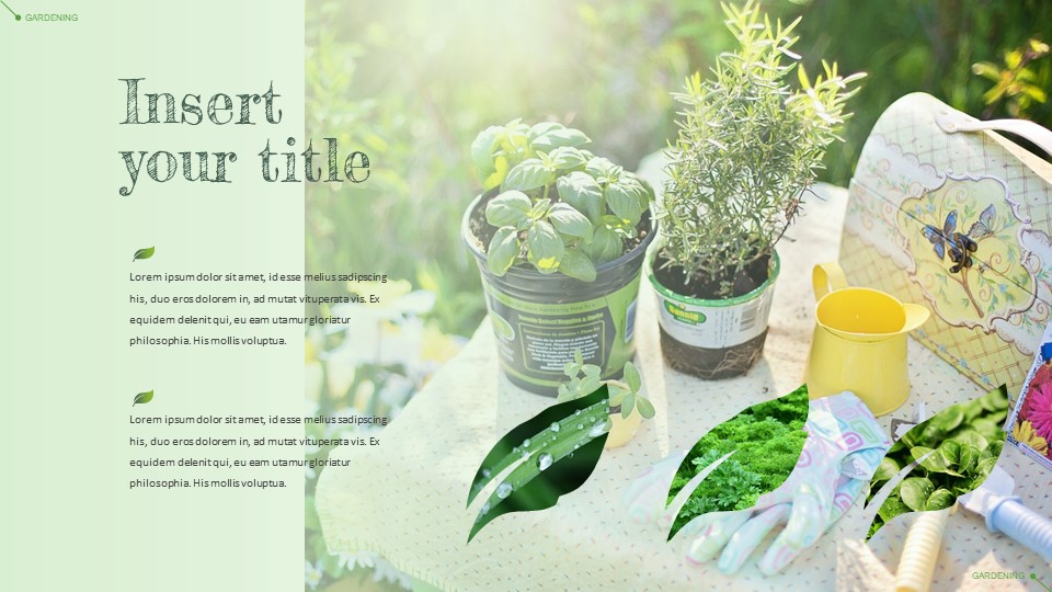 Gardening Google Slides Themes for Presentations