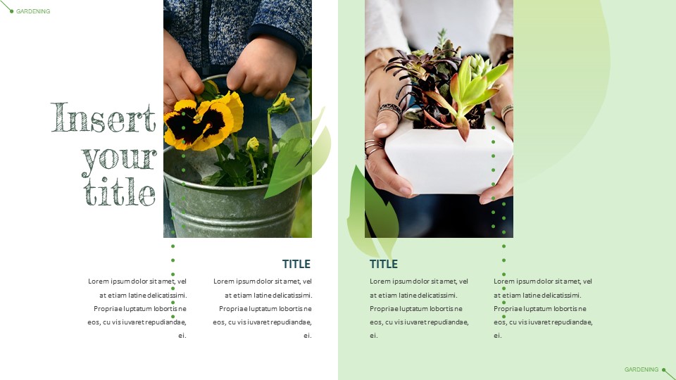Gardening Google Slides Themes for Presentations