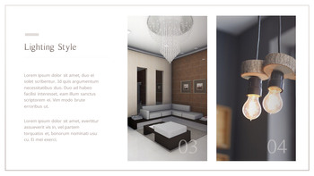 Interior Lighting Themes for PowerPoint|Construction|Templates