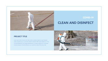 COVID-19 Cleaning and Disinfecting template design