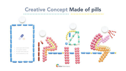 Creative Concept Made of Pills keynote theme|Medical