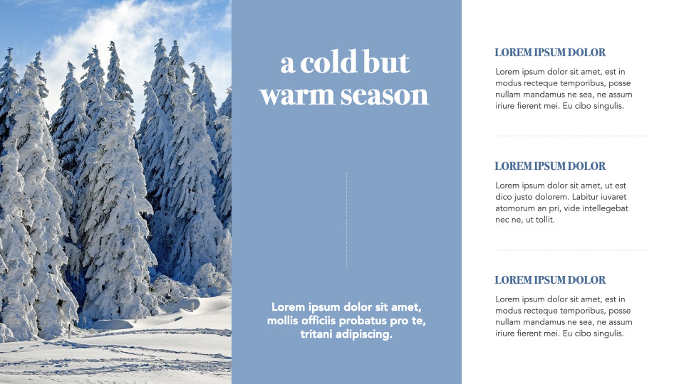 Winter Snow Multipurpose Presentation Keynote Template|Lifestyle