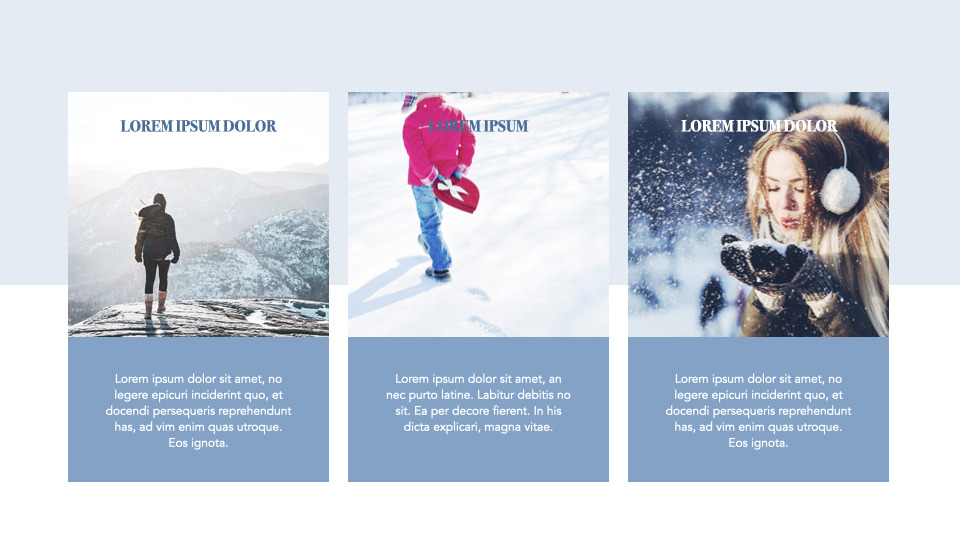 Winter Snow Multipurpose Presentation Keynote Template|Lifestyle