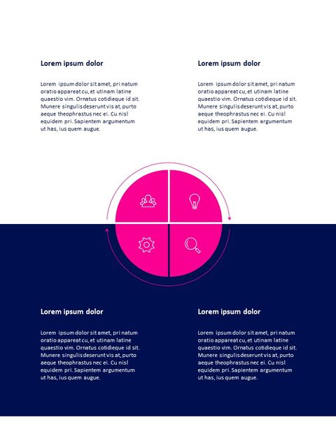 Pink Business Annual Report Template template design