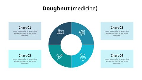 Four Division Donut Chart|Doughnut