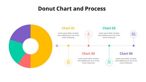 Four Parts Donut Chart Process|Doughnut
