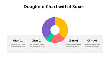 Four Parts Donut Chart Process|Doughnut