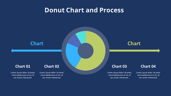 Four Parts Donut Chart Process|Doughnut