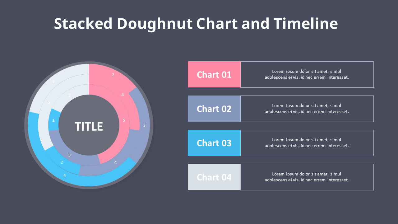 Stacked Donut Chart Template|Doughnut
