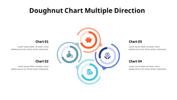 Triple Doughnut Chart Slide