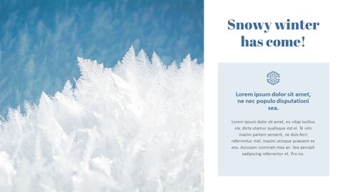 Neige de l'hiver Arrière-plan PowerPoint|Mode de vie|Modèles