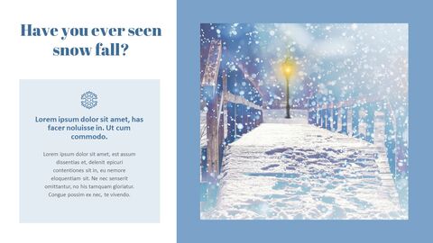 Neige de l'hiver Arrière-plan PowerPoint|Mode de vie|Modèles