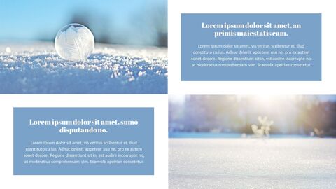 Neige de l'hiver Arrière-plan PowerPoint|Mode de vie|Modèles