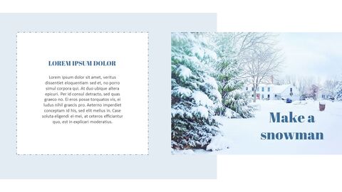 Neige de l'hiver Arrière-plan PowerPoint|Mode de vie|Modèles