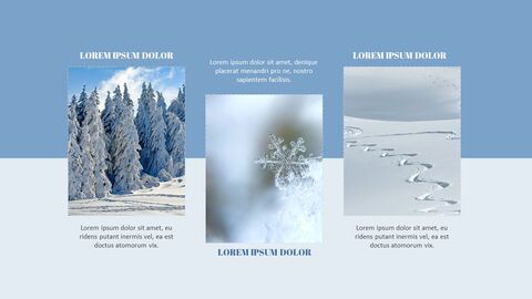 Neige de l'hiver Arrière-plan PowerPoint|Mode de vie|Modèles