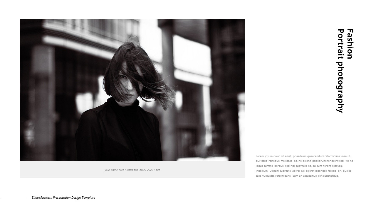 Portrait Photography PPT Templates|Business