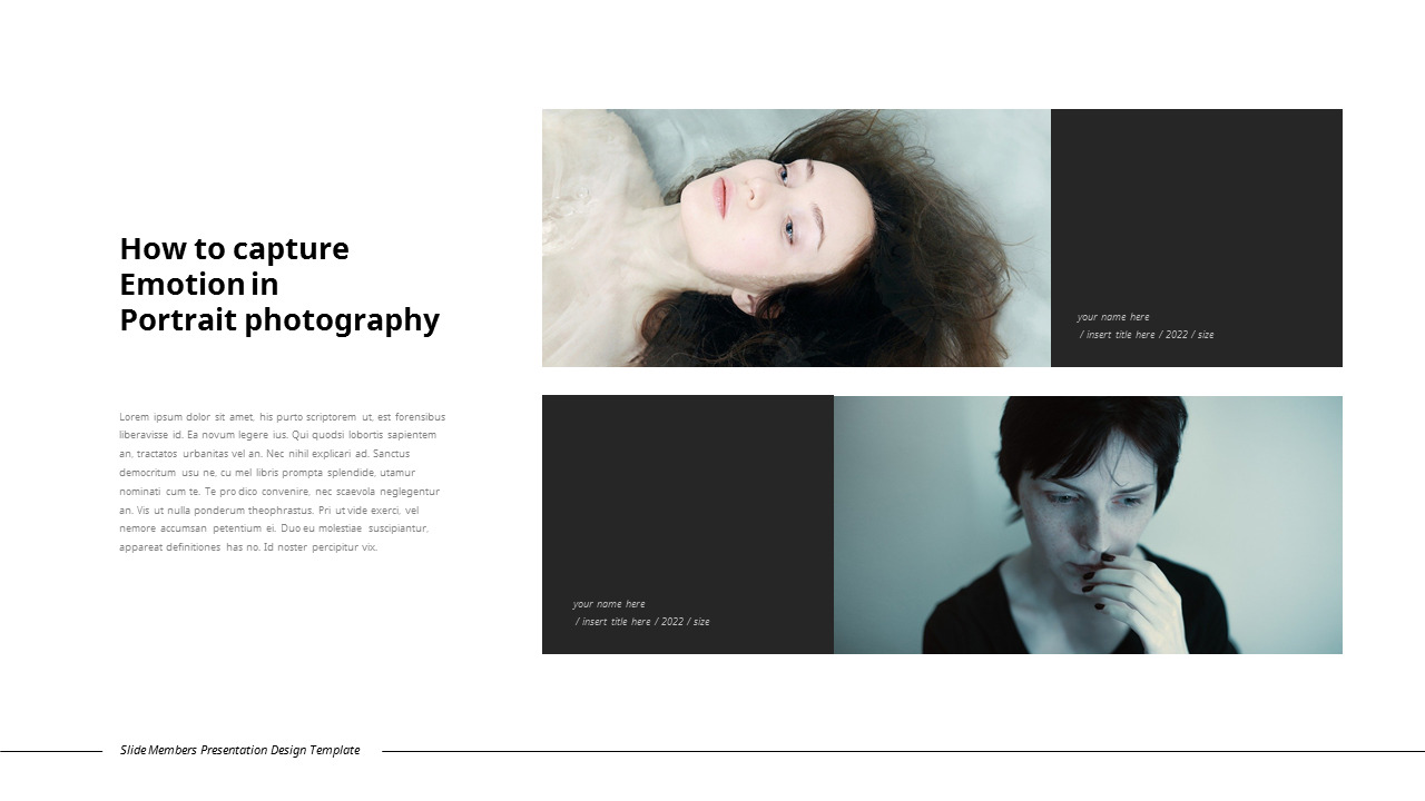 Portrait Photography PPT Templates|Business