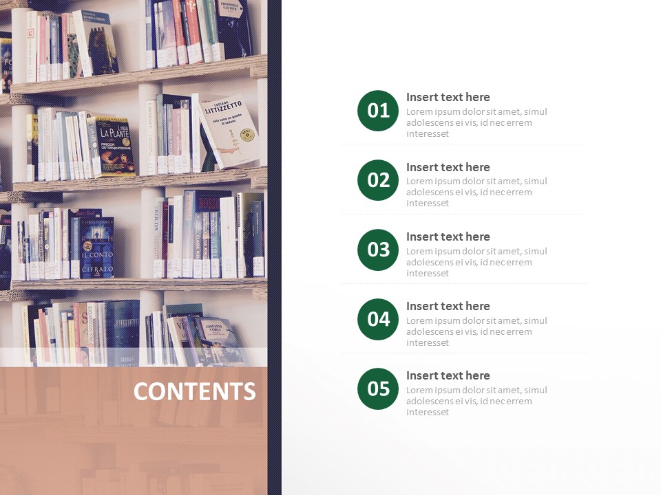 Bookshelf - Free Design Template|PPT|Slides