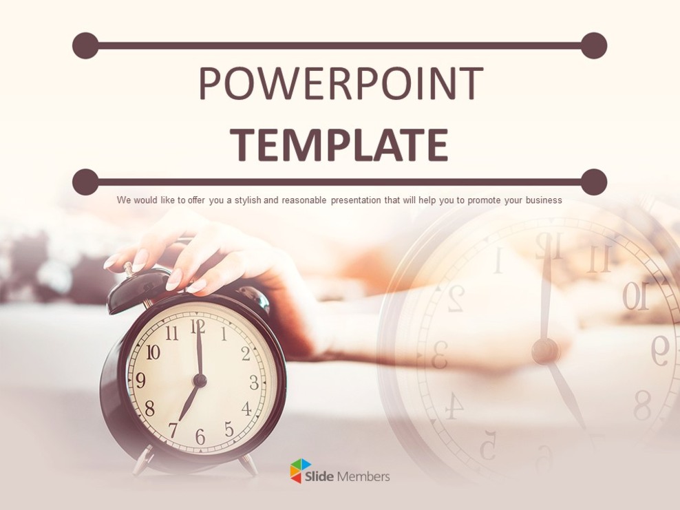 Free Powerpoint Templates Design - Waking Up in the Morning