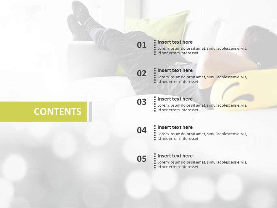 Free Template Design - Rest on the Sofa|PPT|Slides