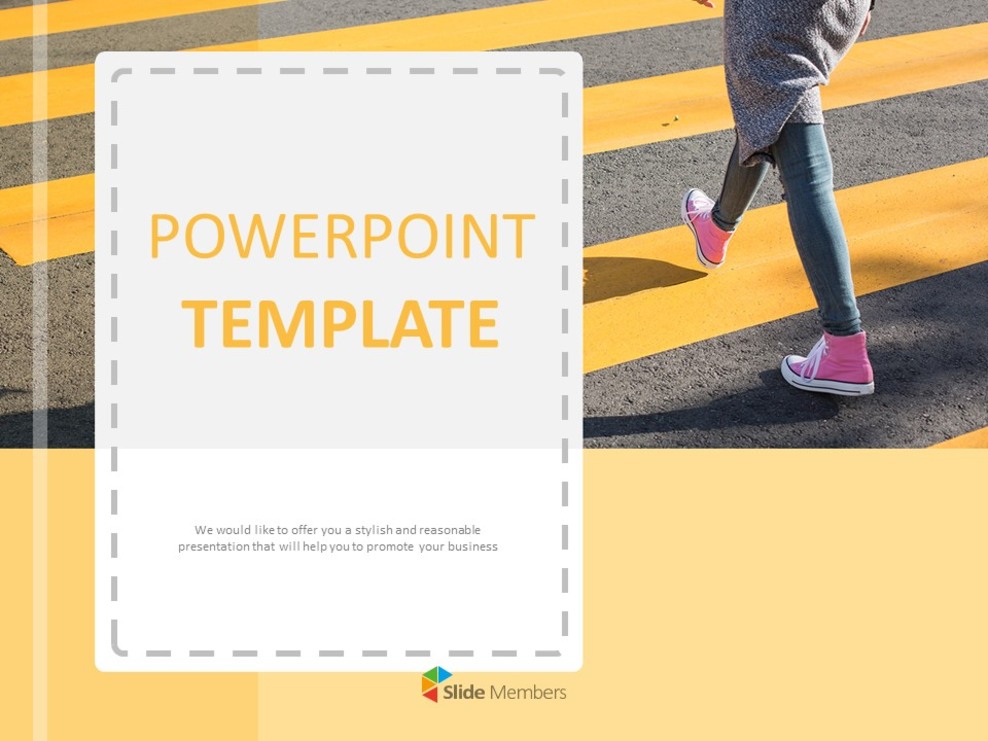 Yellow Crosswalk - Free Presentation Templates
