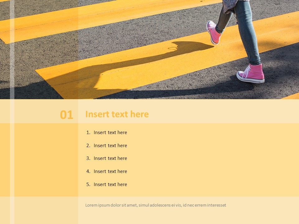 Yellow Crosswalk - Free Presentation Templates