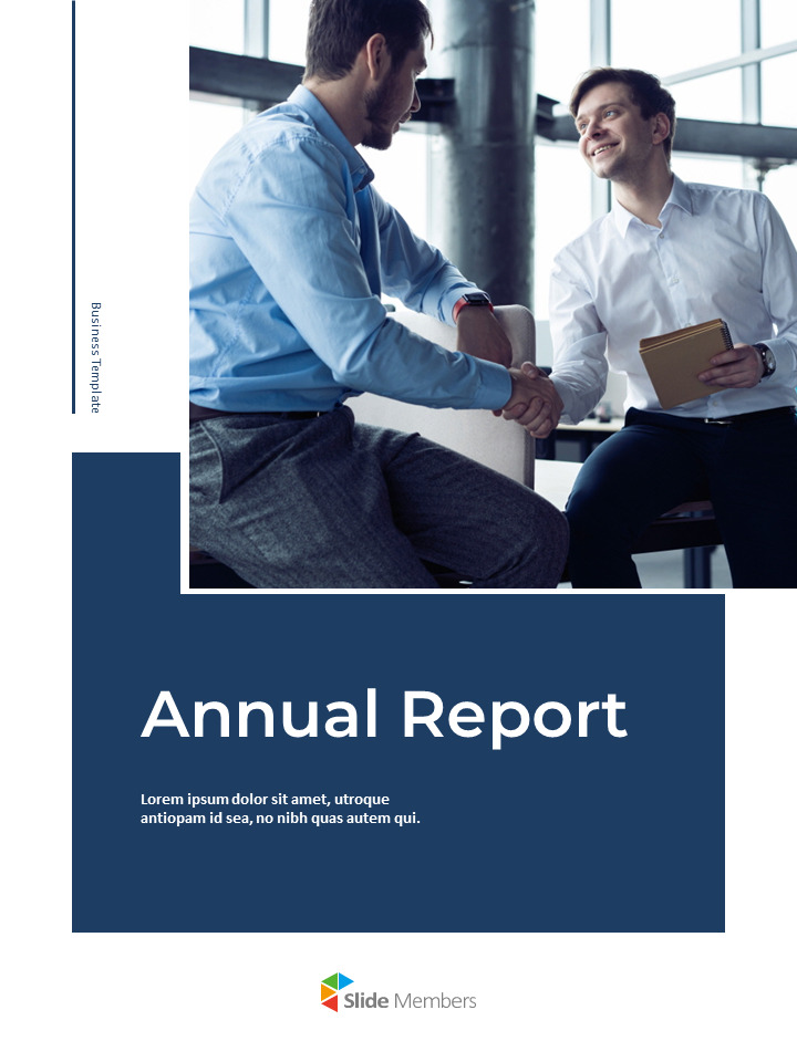Blue Layout Annual Report Best Presentation Design