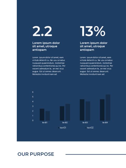 Rapport annuel Blue Layout Meilleur design de présentation