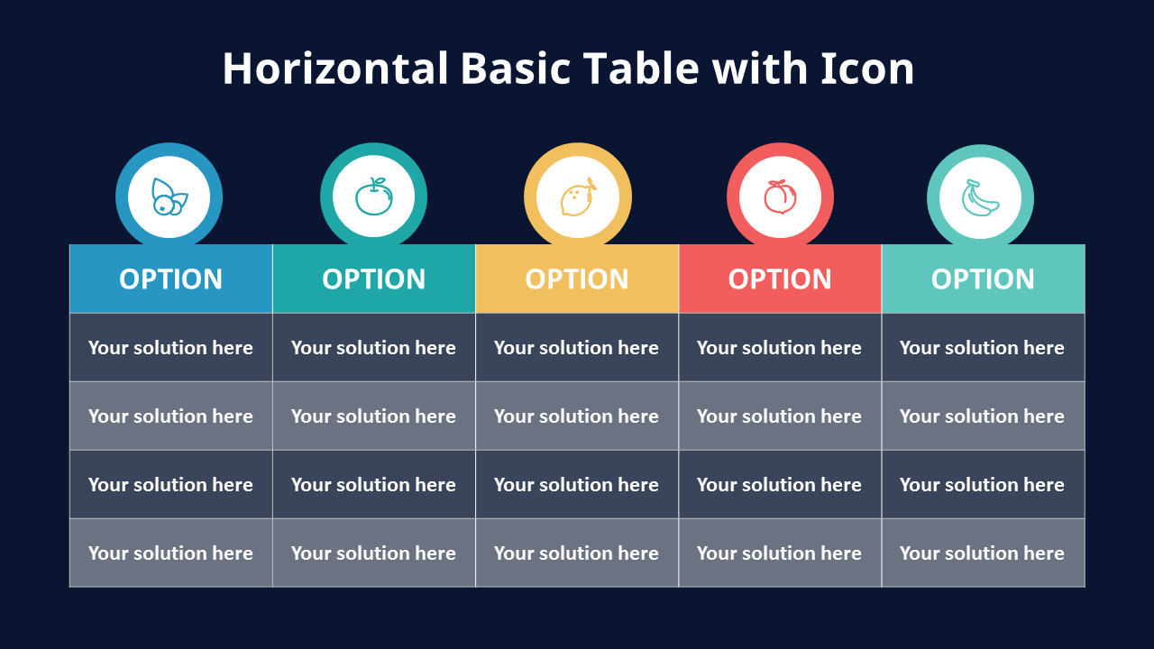 Chevron Horizontal Comparison List|Diagram