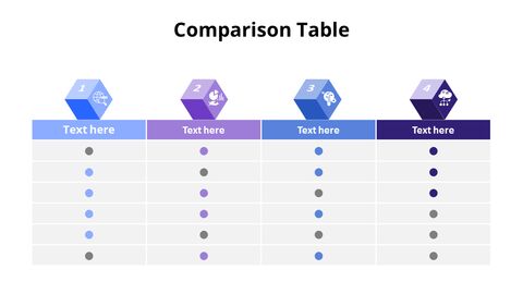 Comparison Check List Table|Diagram