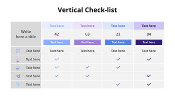 Comparison Check List Table|Diagram