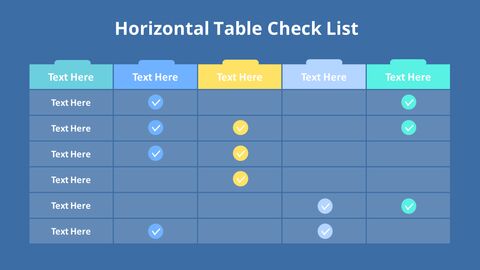 Comparison Check List Table|Diagram