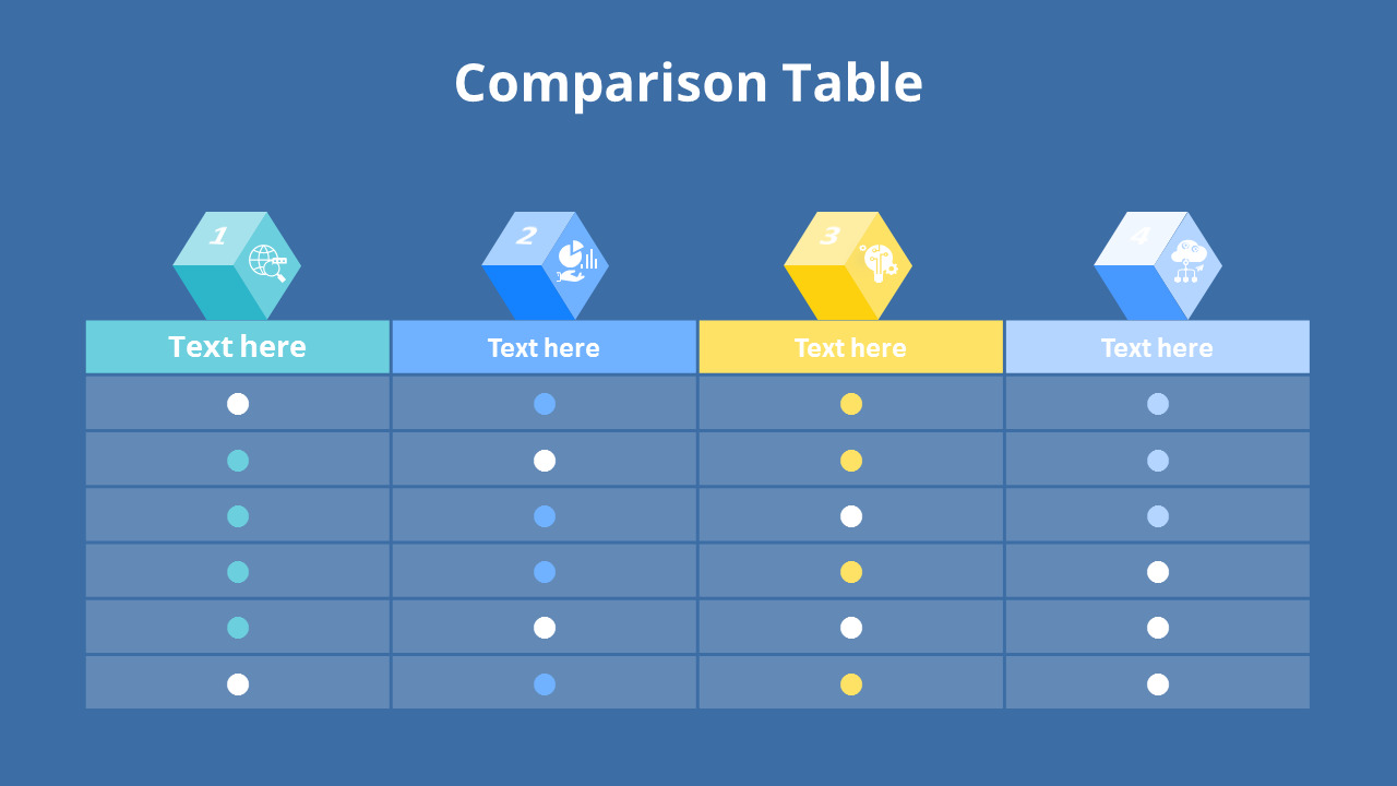 Comparison Check List Table|Diagram