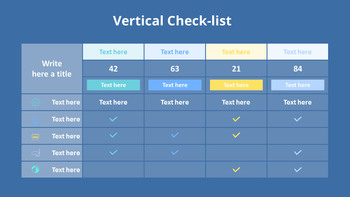 Comparison Check List Table|Diagram