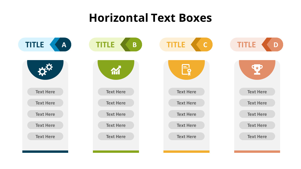 Four Horizontal Table List|Diagram