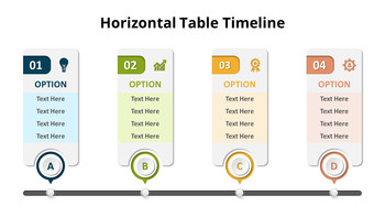 Four Horizontal Table List|Diagram