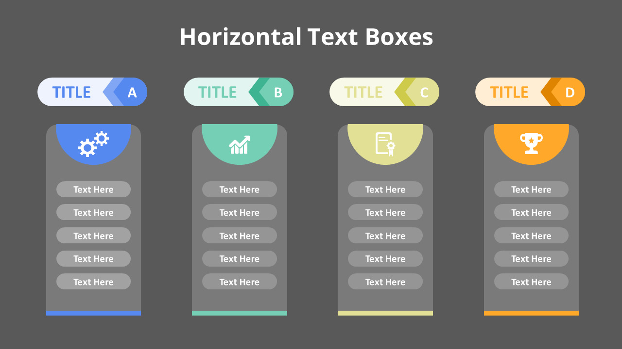 Four Horizontal Table List|Diagram