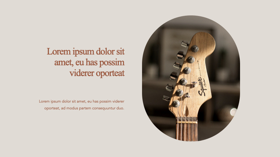 Guitar presentation slide design|Business|Keynote
