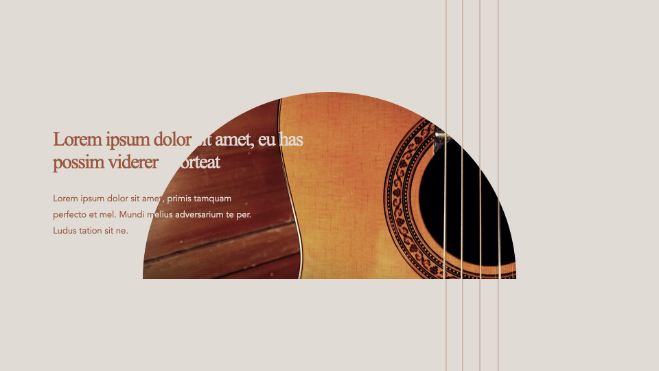 Guitar presentation slide design|Business|Keynote