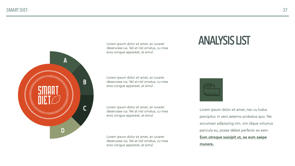 Smart Diet App PPT Keynote