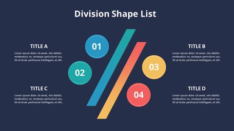 4 Divisions Diagram Animation Presentation|Relationship