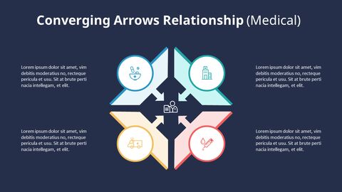 4 Divisions Diagram Animation Presentation|Relationship