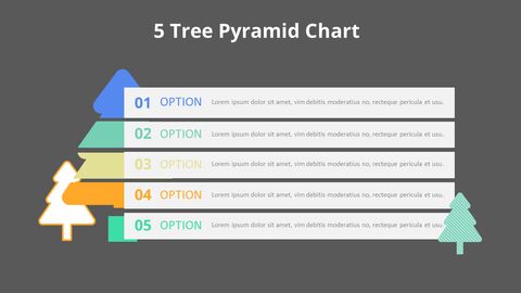 Animated Templates - Half Pyramid Chart Diagram Animated Slides